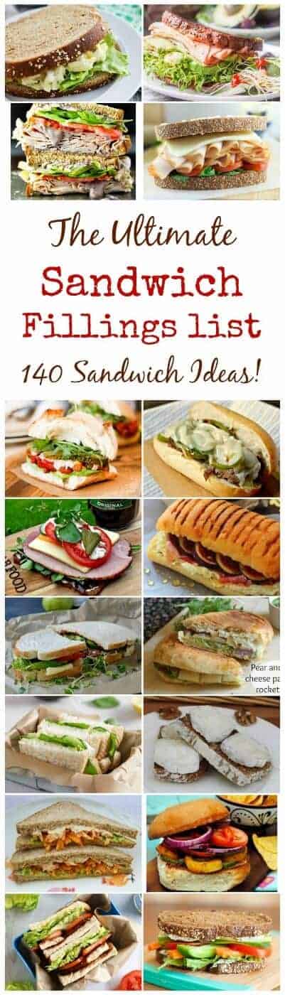 The Ultimate List of Sandwich Fillings - Eats Amazing.