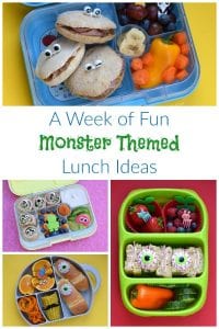 A Week of Fun Monster Packed Lunches - Eats Amazing.