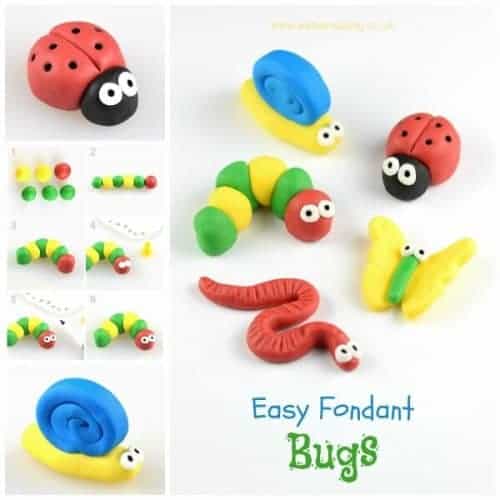 How to Make Fondant Bug Cupcake Toppers - Eats Amazing.