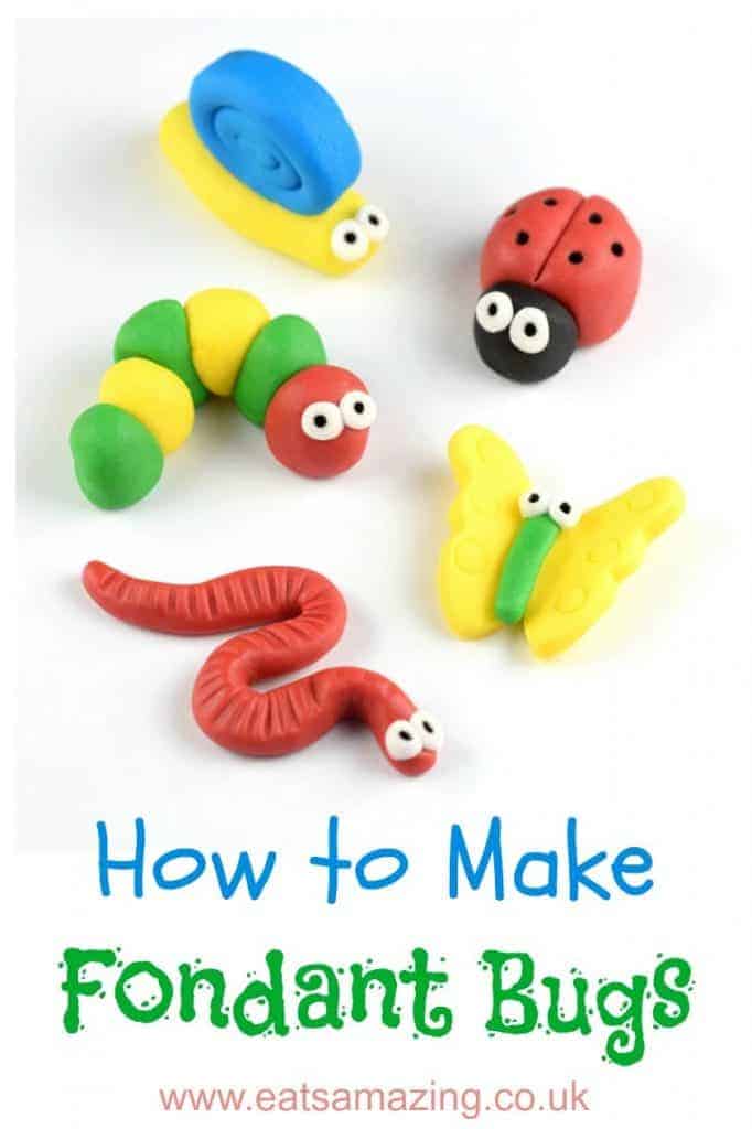 How to Make Fondant Bug Cupcake Toppers - Eats Amazing.