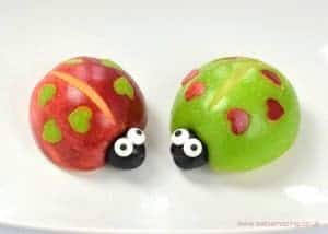 Valentines Fun Food: Apple Love Bugs Tutorial - Eats Amazing.