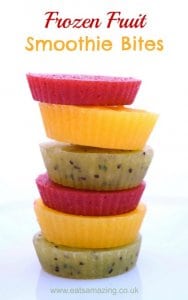 Leftovers Idea - Frozen Smoothie Bites - Eats Amazing.