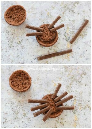 How to make Spooky Spider Macarons - Eats Amazing.