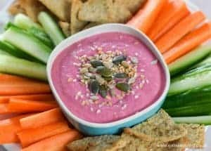 3 Ingredient Easy Beetroot Dip Recipe - Eats Amazing.