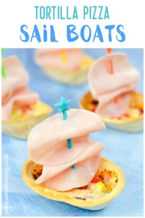 Fun Tortilla Pizza Boats Recipe for Kids - Eats Amazing.