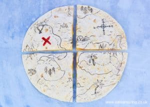 Fun Edible Pirate Map Quesadillas Recipe - Eats Amazing.
