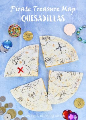 Fun Edible Pirate Map Quesadillas Recipe - Eats Amazing.