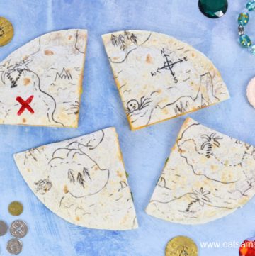 Fun Edible Pirate Map Quesadillas Recipe - Eats Amazing.