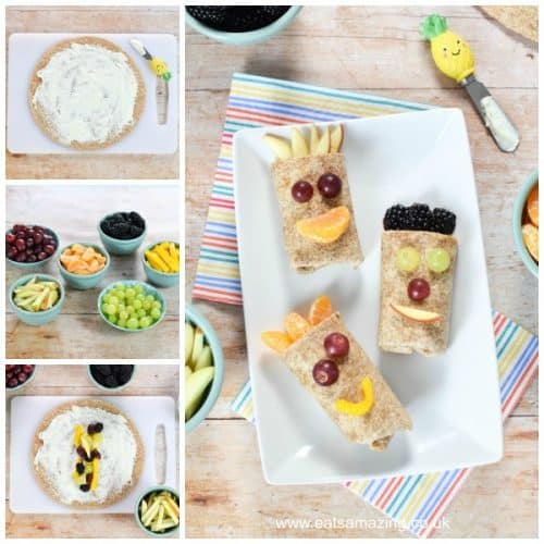 Funny Face Sweet Fruit Wraps Recipe - Eats Amazing.