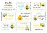 Fun Bee Themed Lunchbox Notes for Kids