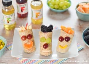 Funny Face Sweet Fruit Wraps Recipe - Eats Amazing.