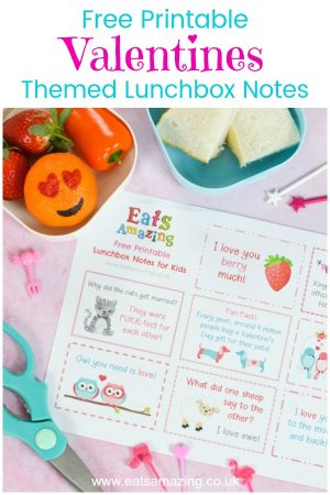 Free Printable Valentines Lunch Notes for Kids - Eats Amazing.