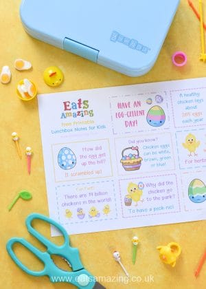 Easter Chick Themed FREE Printable Lunchbox Notes for Kids - Eats Amazing.