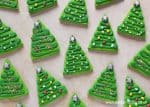 Easy Shortbread Christmas Tree Cookies - Eats Amazing.