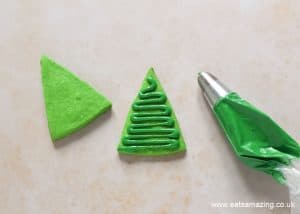 Easy Shortbread Christmas Tree Cookies - Eats Amazing.