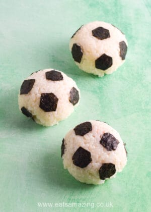 Football (Soccer) Tuna Rice Balls Recipe - Eats Amazing.