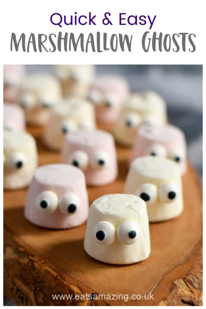 Easy Marshmallow Ghosts for Halloween - Eats Amazing.