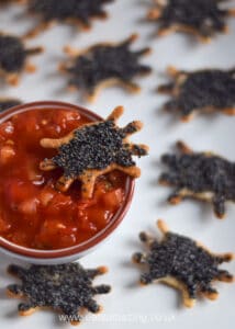 Spooky Spider Tortilla Chips Recipe - Eats Amazing.