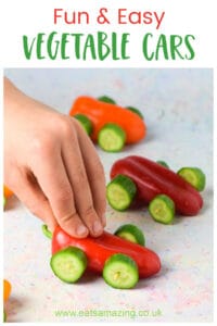 Fun Vegetable Cars Party Food Idea - Eats Amazing.