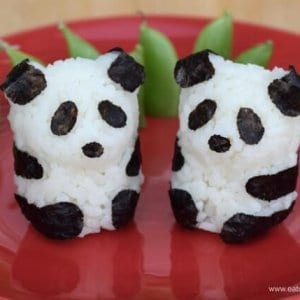 Rice Pandas & Panda Muffin Tin Meal - Eats Amazing.